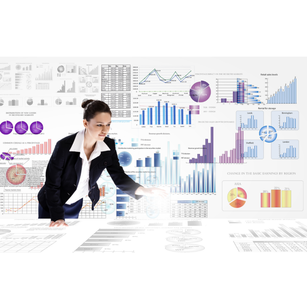 Marketing reporting service showing data visualization, performance analysis, and campaign ...